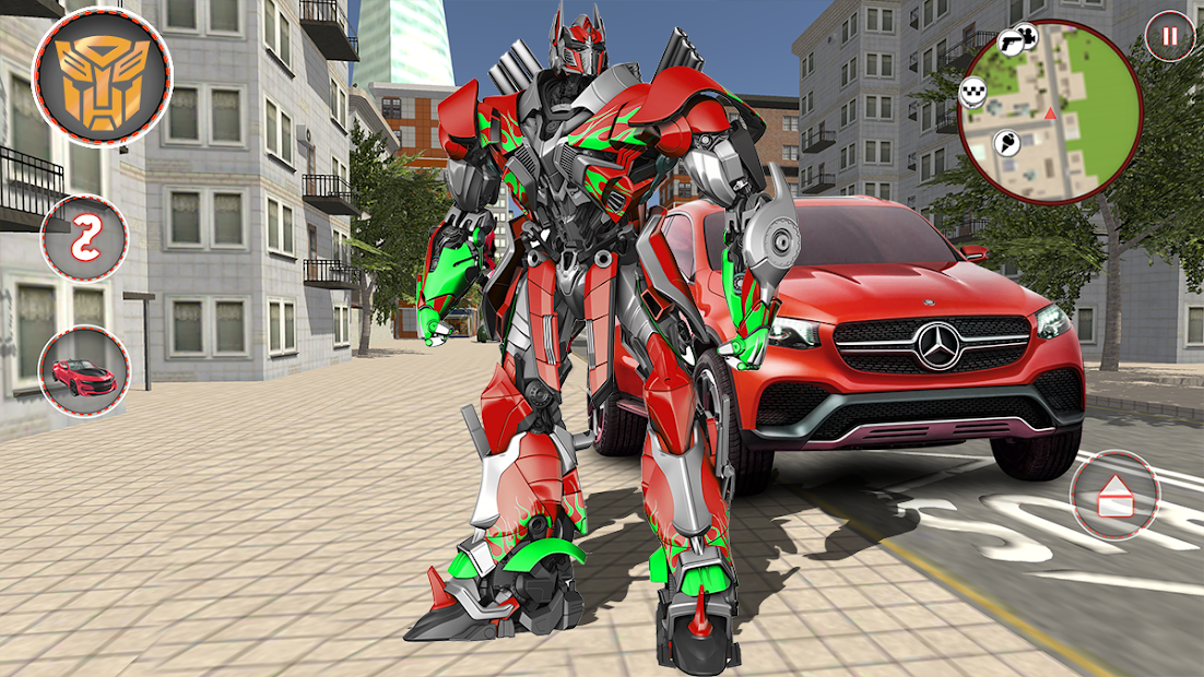 Super Robot Car Transforme Futuristic Supercar